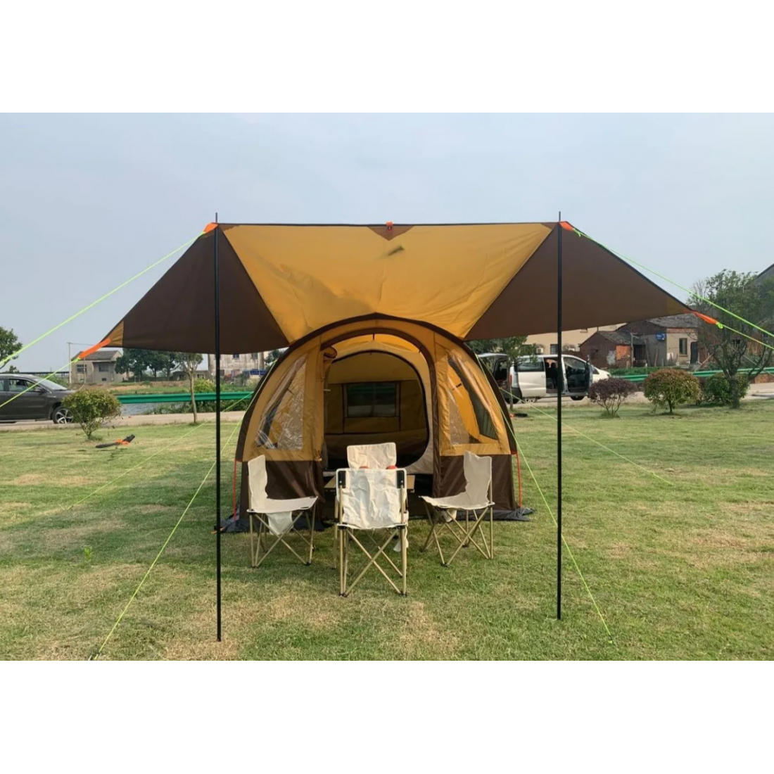 Туристическая шестиместная палатка шатёр Terbo Mir 1800-6 для рыбалки и ...